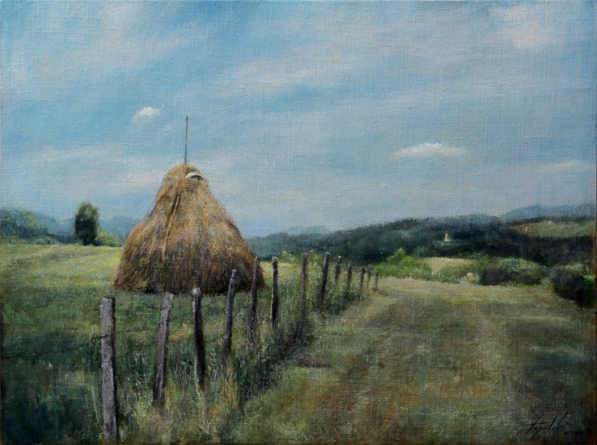 Umetnička slika – Plast Sena – 45x60cm Ulje na platnu – umetnik Darko ...